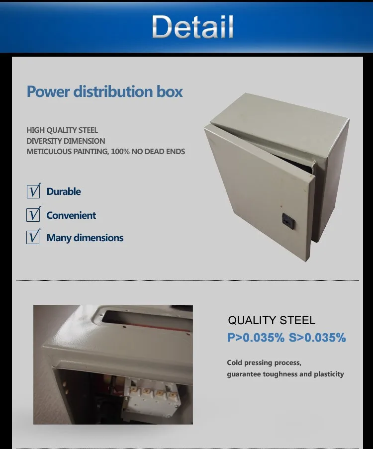 Electric Meter Box OEM Galvanized Steel IP55 Custom Color Outdoor ...