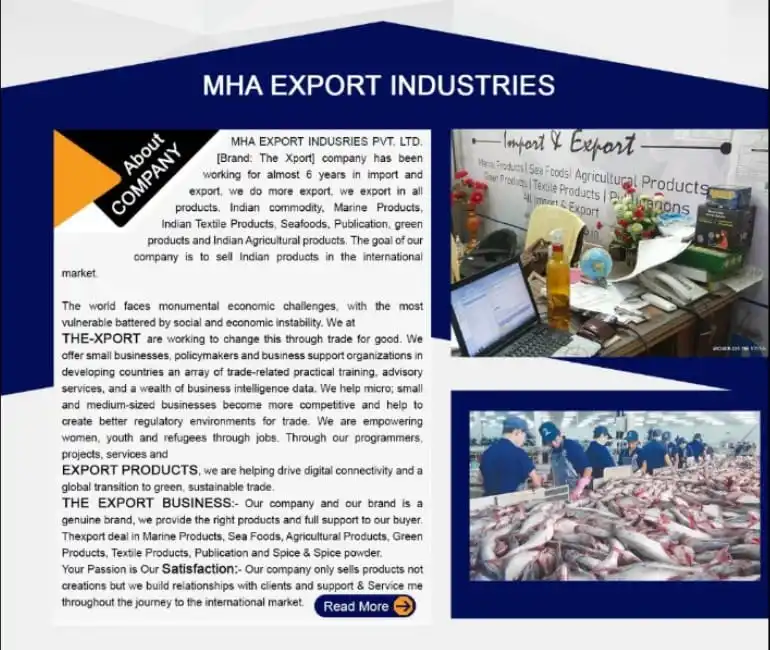 Company Overview - MHA EXPORT INDUSTRIES PRIVATE LIMITED