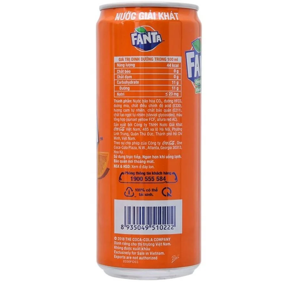Fanta Orange Soft Drink Quality High From Vietnam 320ml X 24 Cans - Buy Fanta Orange Soft Drink ...