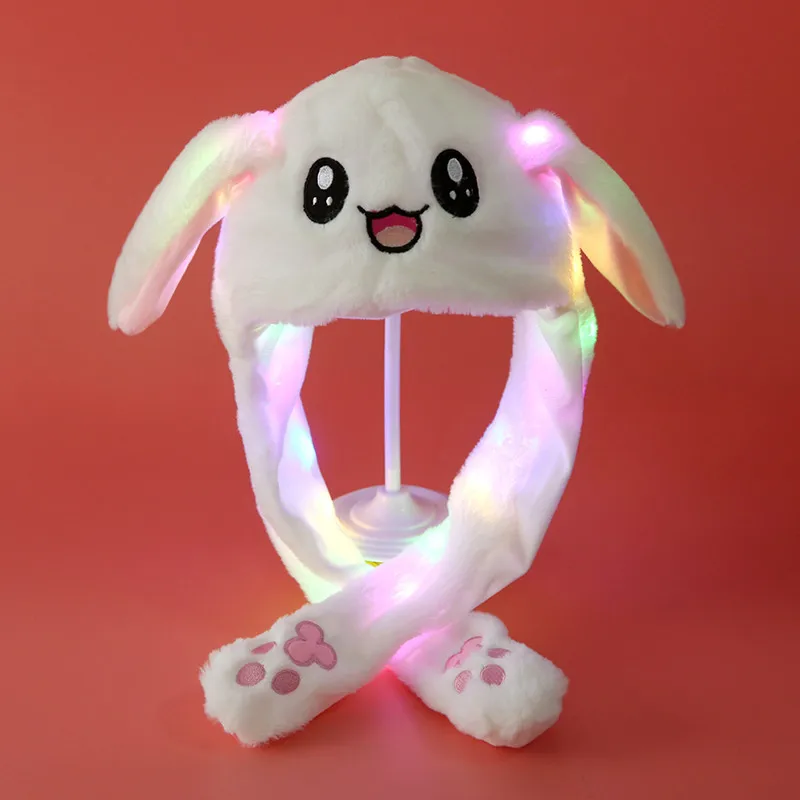 Funny Glowing and Ear Moving Bunny Hat - Perfect for Kids