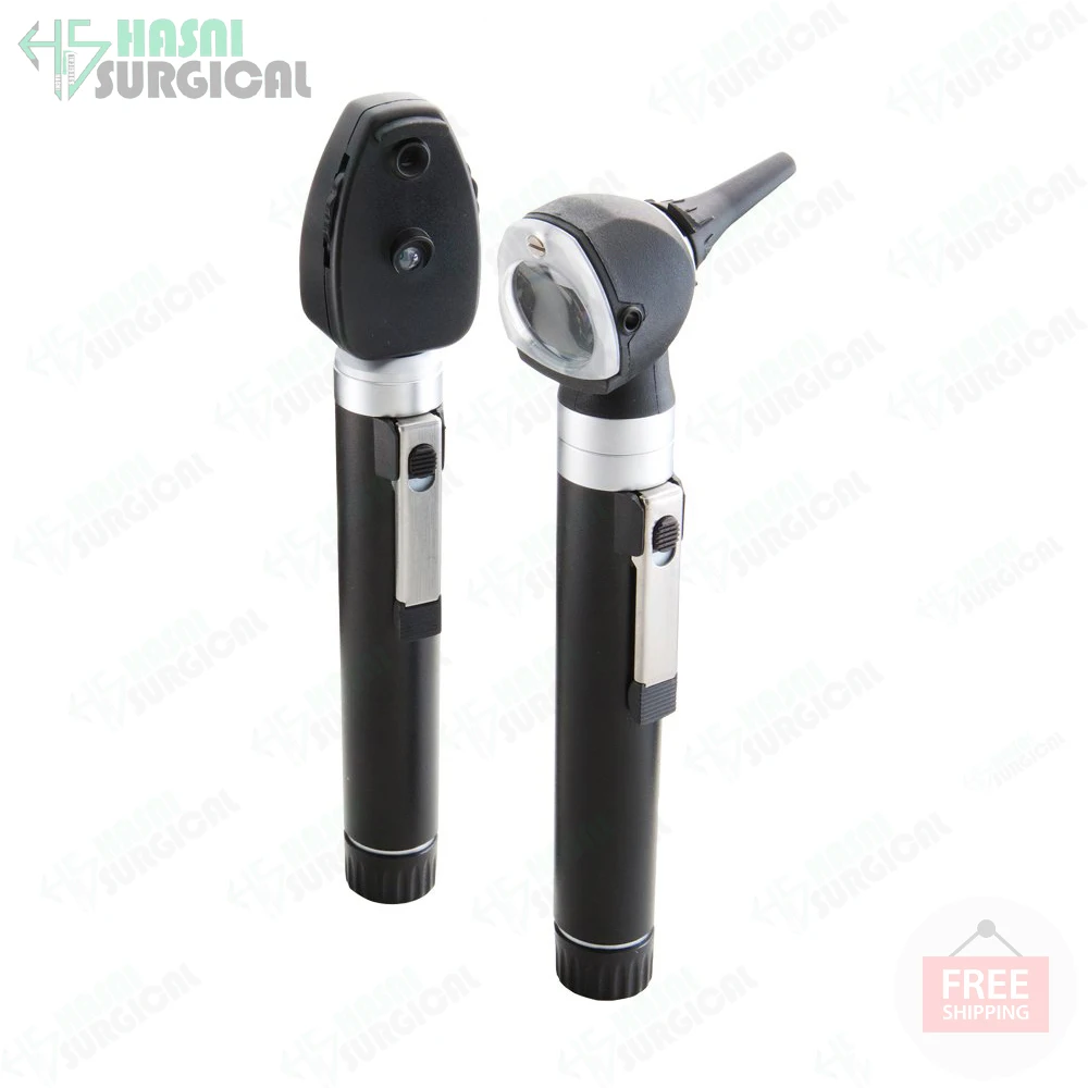 Otology Ear Diagnostic LED Light Fibra óptica Otoscopio directo ...