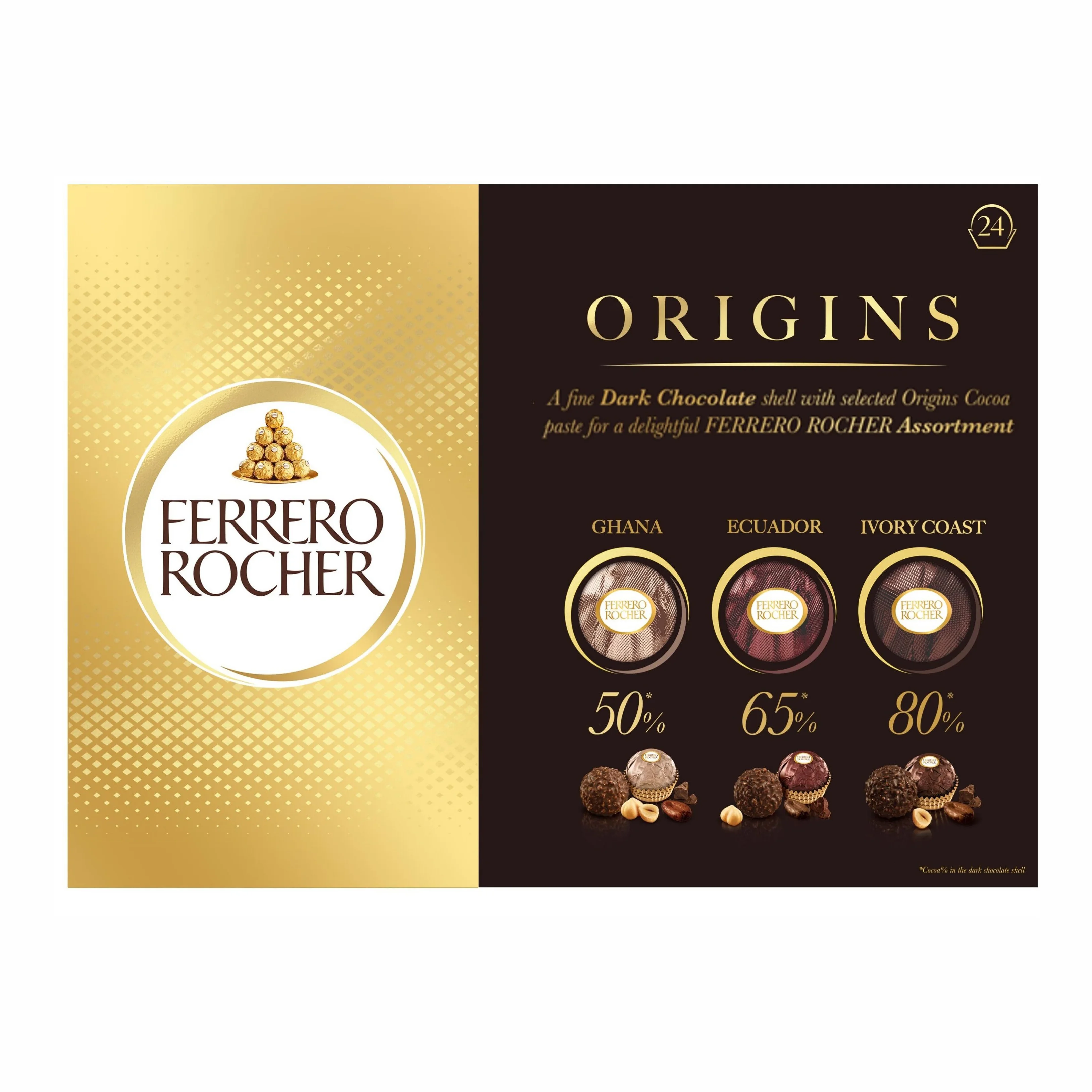Ferrero Rocher Origins White Chocolate Bar With Hazelnuts And Cream 90g ...