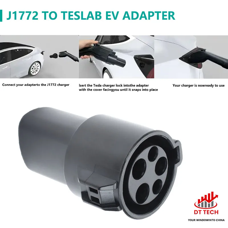 Fast Charging Adapters 220v 60a Type1 to Tesla Ev Charger Adapters SAE ...