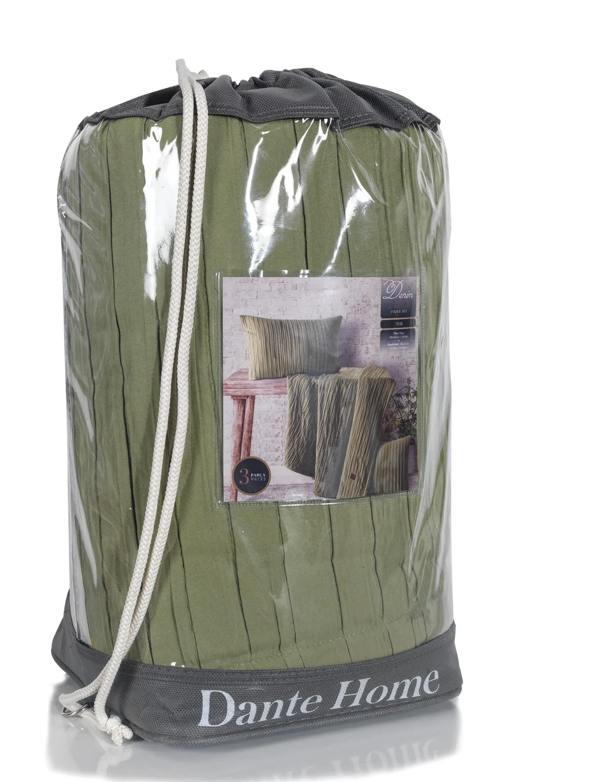 Unique Comfort Denim Double Sided Cotton Full Set 9 Pieces Made In ...