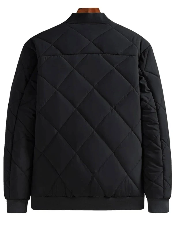 Wholesale Men Diamond Quilted Jacket Winter Solid Color Softshell ...