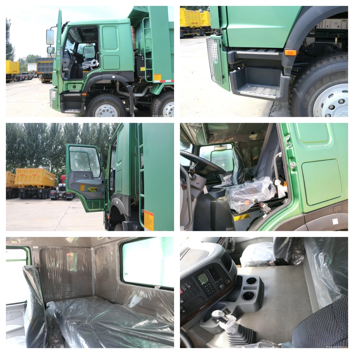 Heavy Duty Howo Dumper Trucks Used 8x4 12 Wheel Tires