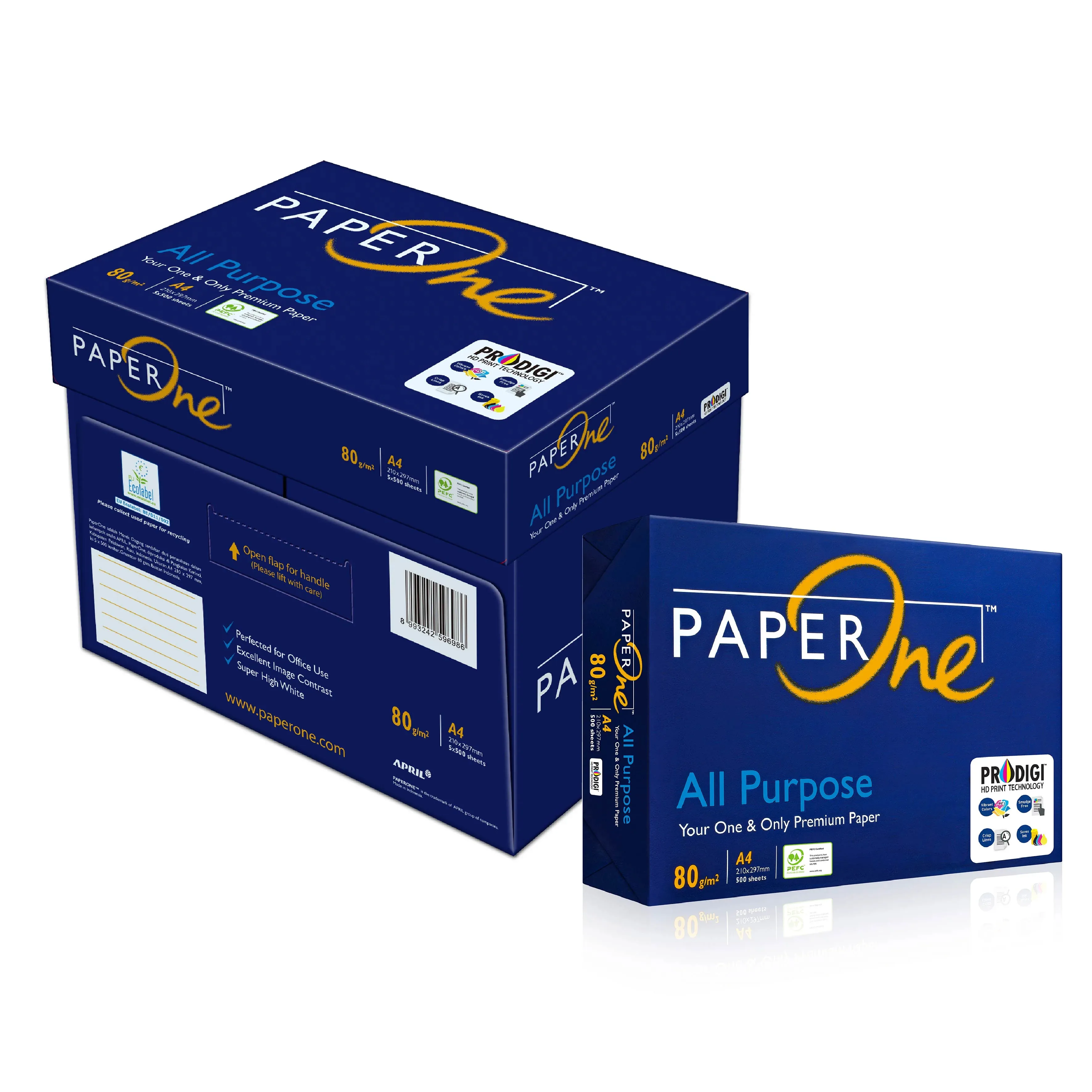 Paperone A4 Copy Paper 80 Gsm 70 Gram Wholesale Exports/ Paperone A4 ...