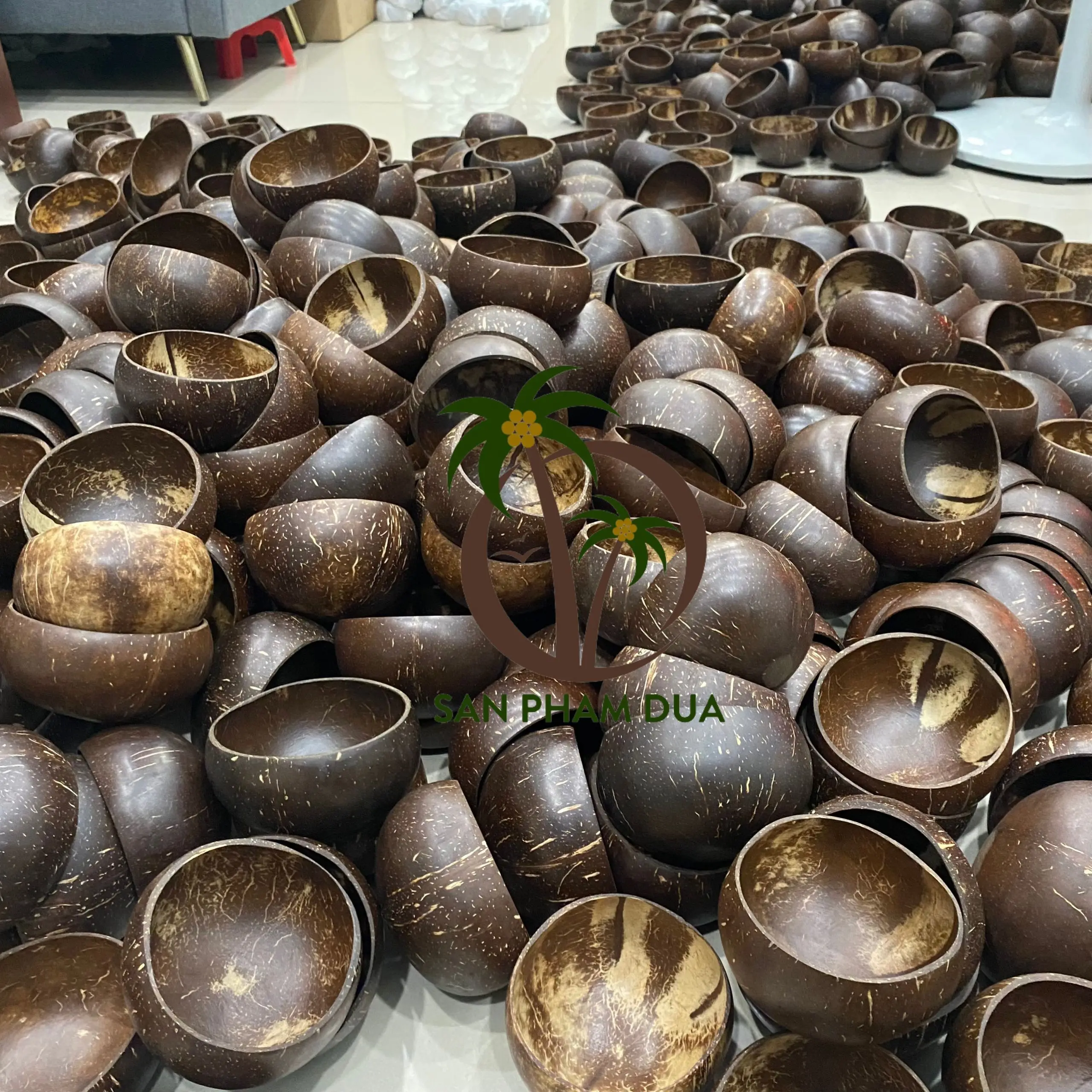 Vietnam Coconut Shell Bowl/ Salad Handicraft Coconut Bowl Wood Handmade ...