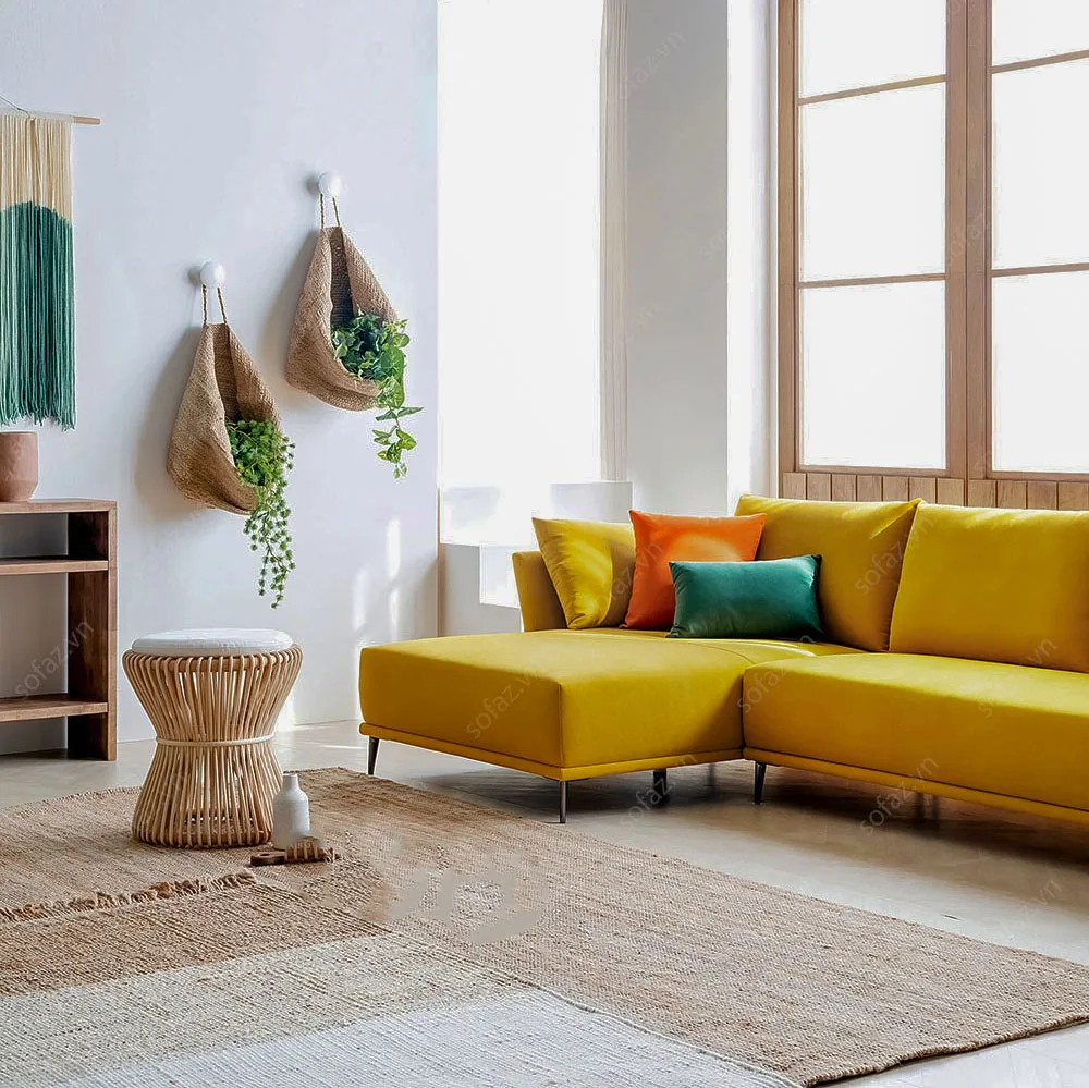 Corner Sofa Upholstered In High Quality Korean Fabric With Luxurious ...