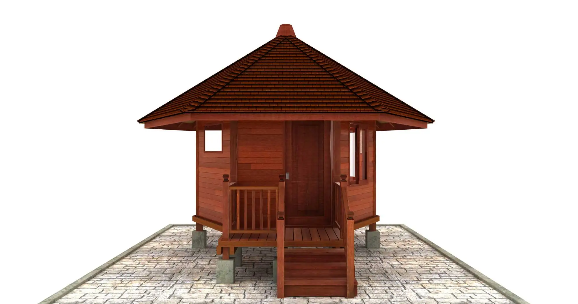 Bali Style Tree House - A Wood House on a Tiny Scale