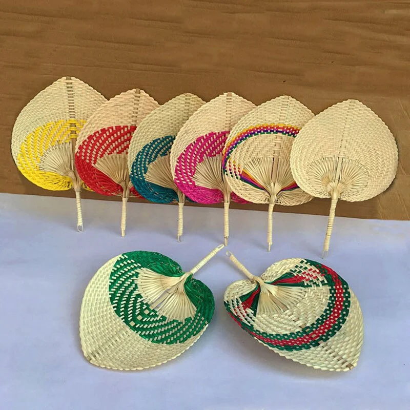 Vietnamese Handmade Bamboo Leaf Fans - Eco-Friendly & Stylish