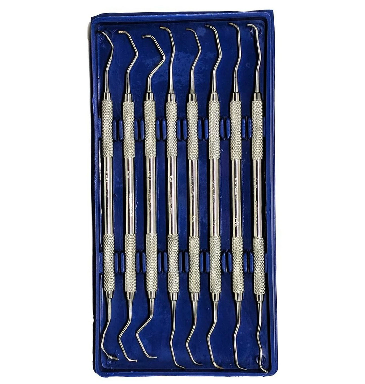 8 Piece Gracey Curette Set - CE Certified Dental Instruments