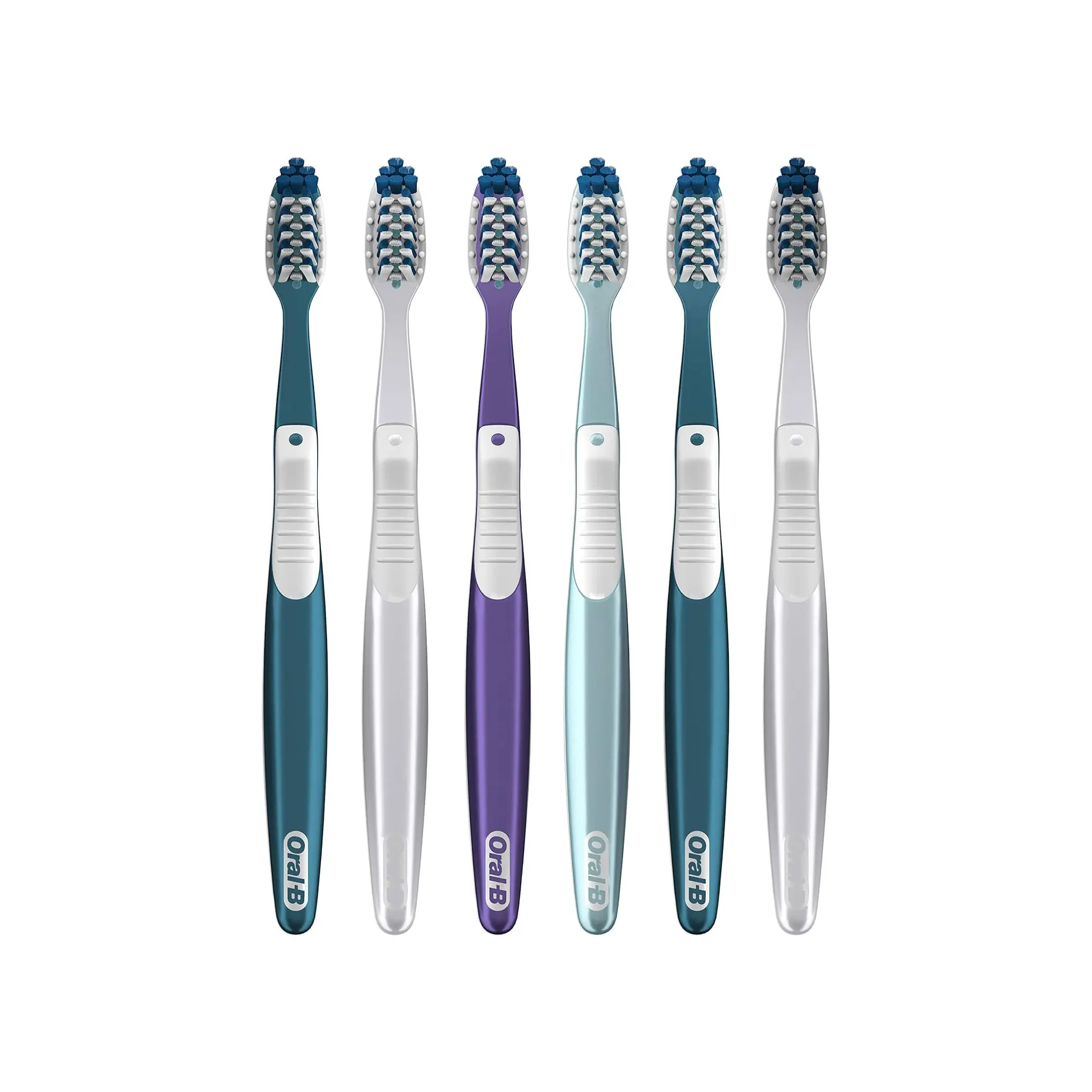 Oral-b Crossaction Soft Toothbrushes - 6 Count Bundle,Advanced Plaque ...