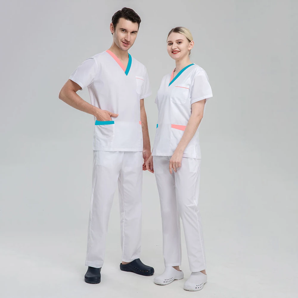 Wholesale Medical Scrubs Nurse Uniforms Twill Scrubs Fabric Make Nurse ...