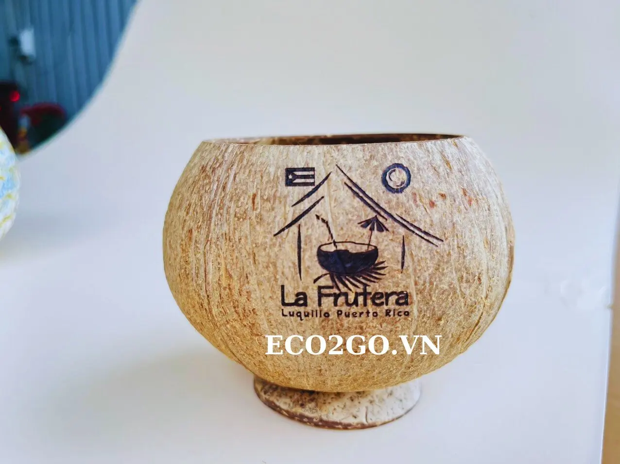 Reusable Natural Coconut Shell Cup / Organic Coconut Coffee Cup With ...