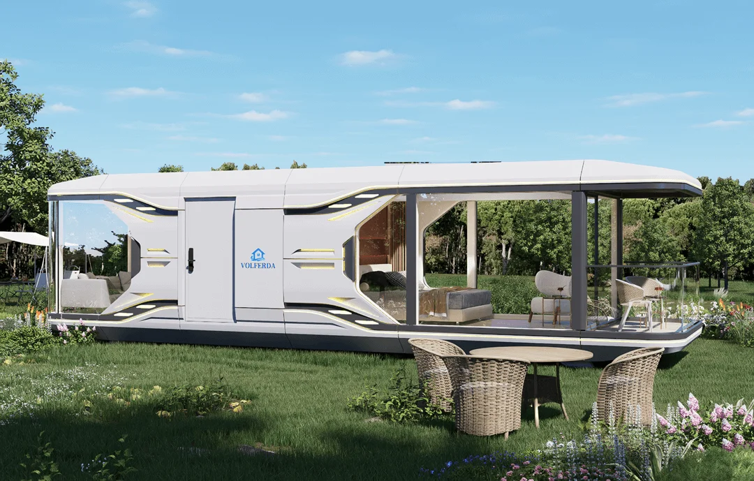 Volferda E8 Prefab House 11.5 Space Capsule Luxury Living Capsule House ...