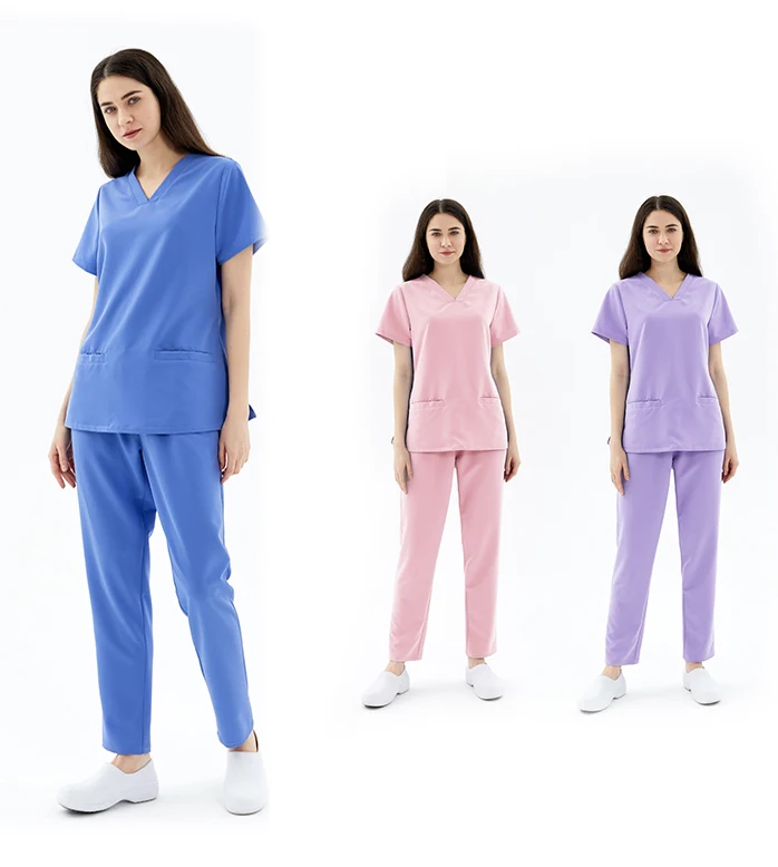 Nursing Scrubs Uniforms Nurse Hospital Scrub Suit For Medical Best Sale ...