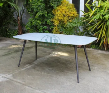 Dining Table Galvanized Steel Powder Coating Table Top Duraflex ...