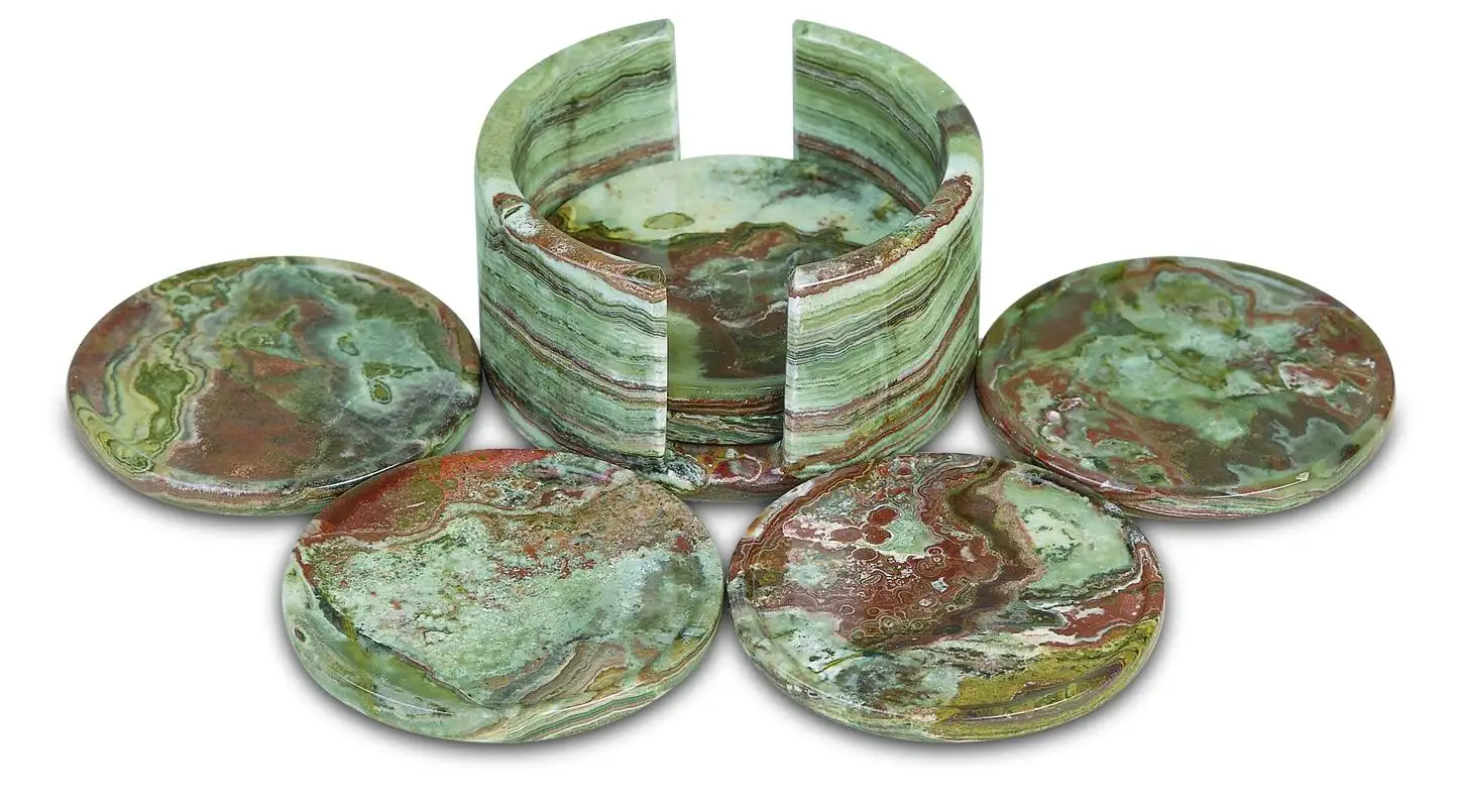 Onyx Marble Coasters - Durable, Sustainable, Customizable