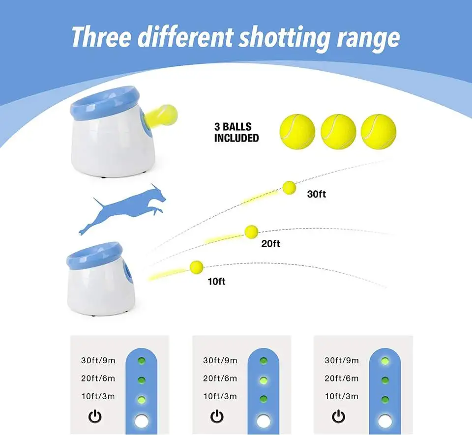 Outdoor Training Interactive Machine Pet Toys Throwing Sport Tennis ...