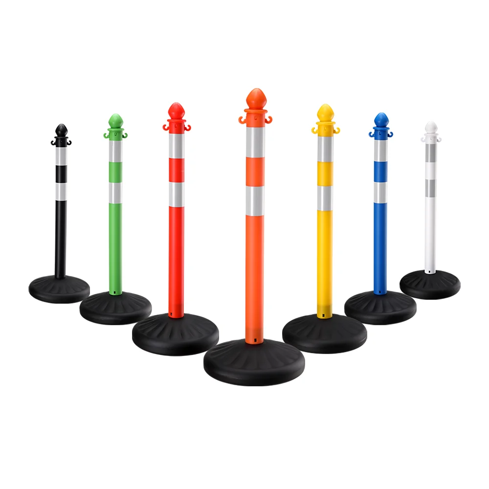 Reflective Visible Plastic Stanchion Post-w For Road Safety Enhancement ...