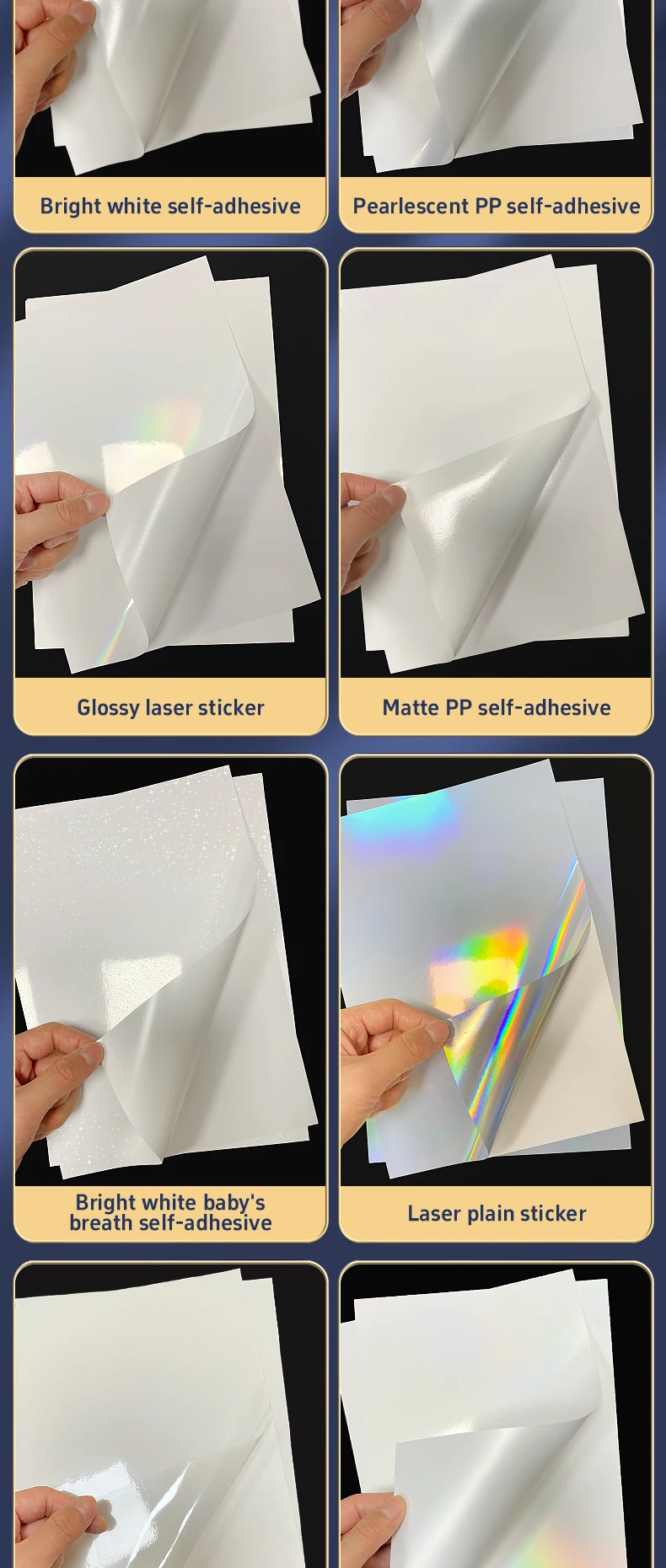 Custom Adhesive Label Stickers - Holographic & Waterproof