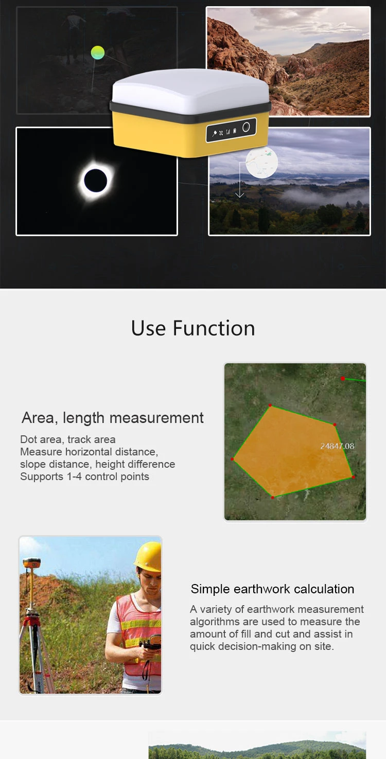 High-Precision GNSS Cube RTK Pro GPS Receiver - 6000mAh Battery, RTK ...