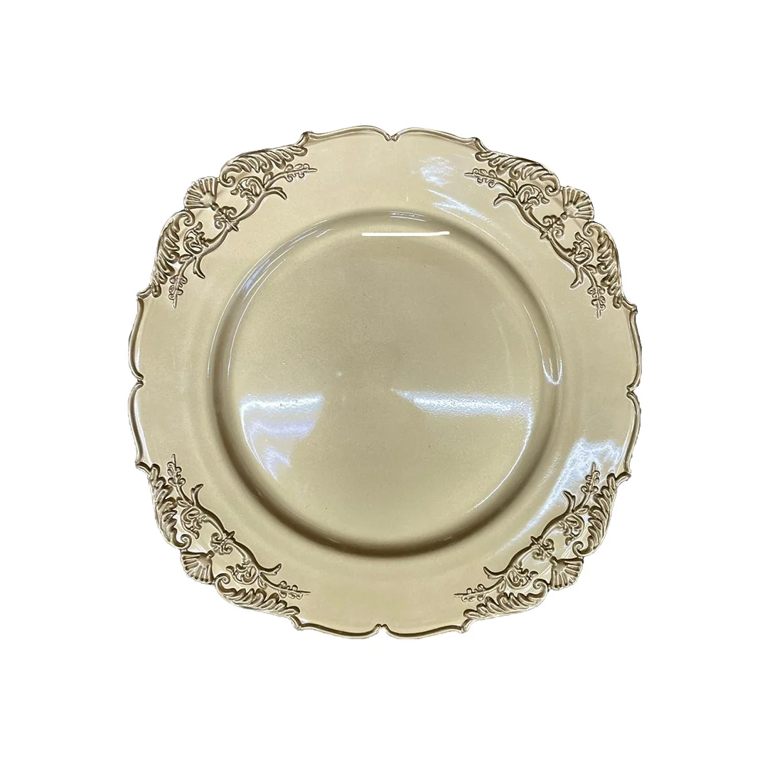 Black Painted Round Classical Designer Dish Platers For Catering ...