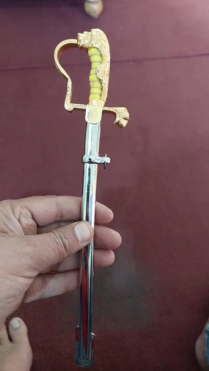Flag Raising Ceremony Command Sword Antique Imitation Metal Sword Brass ...