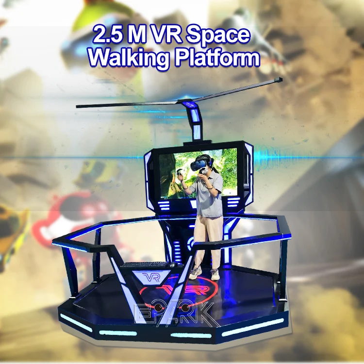 Cage VR Battle Walking Play Platform for Theme Parks - 9D Equipment for ...