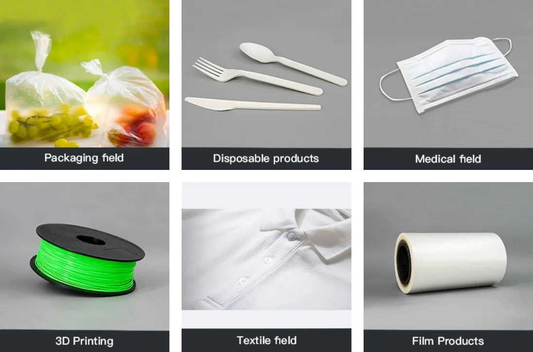 High Quality 100% Biodegradable Polylactic Acid Raw Material Pla Pellet ...