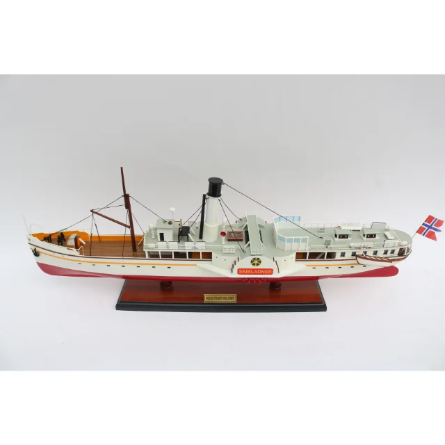Paddle Steamer Skibladner - Handcrafted Wooden Boat Model