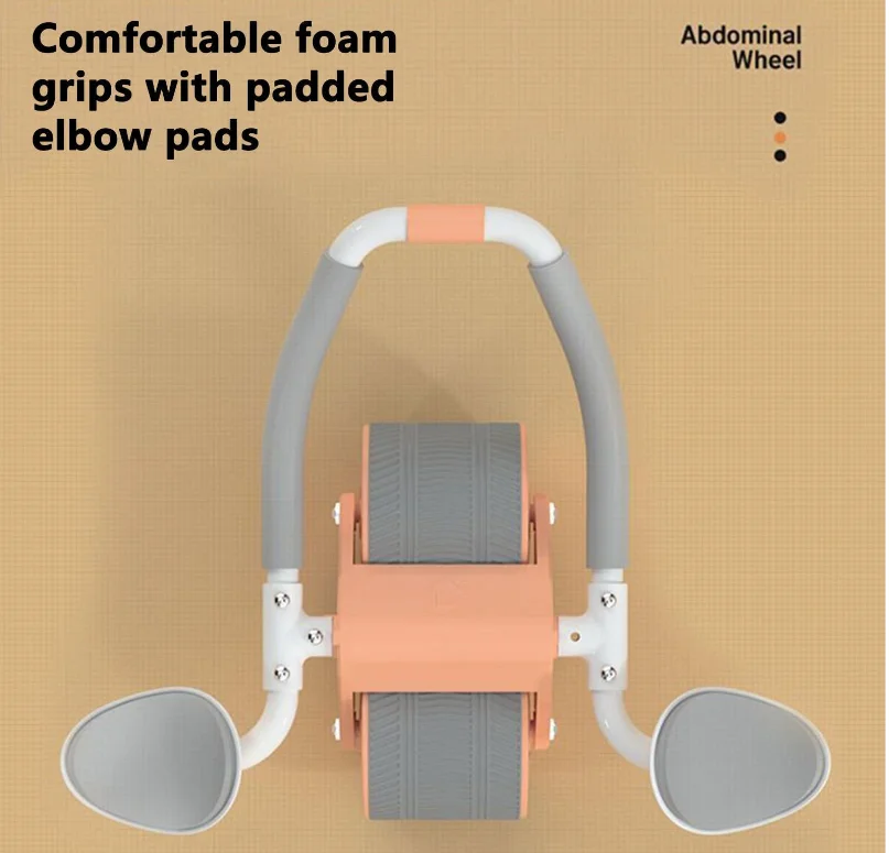 Abdominal Roller Wheel With Elbow Support And Automatic Rebounding ...