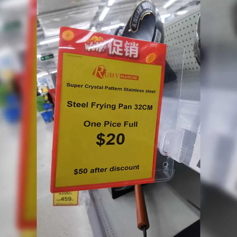Pvc Price Tag Wholesale Clear Pvc Price Tag Holder Supermarket Shelf ...