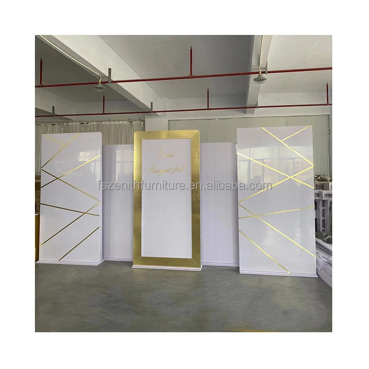 Custom Wedding Pvc Arch Stage Background Flower Panel White Acrylic ...