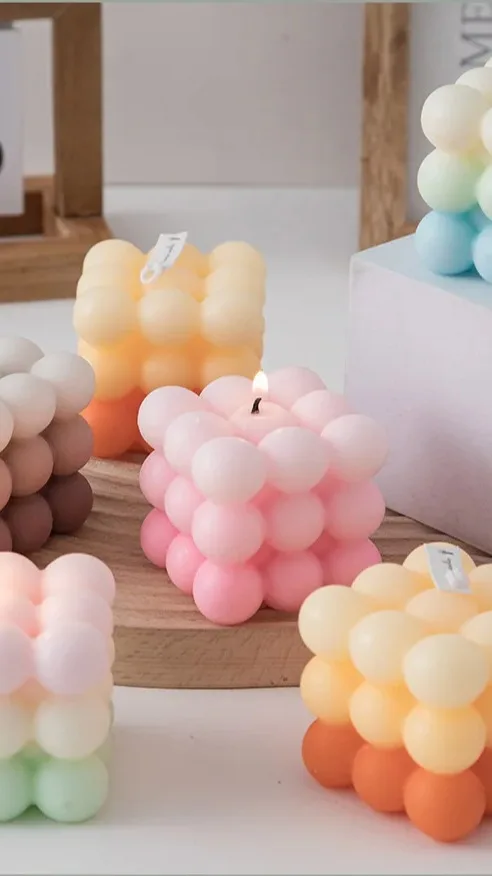 Ins New Handmade Colored Luxury Cube Ball Custom Shape Aromatherapy ...