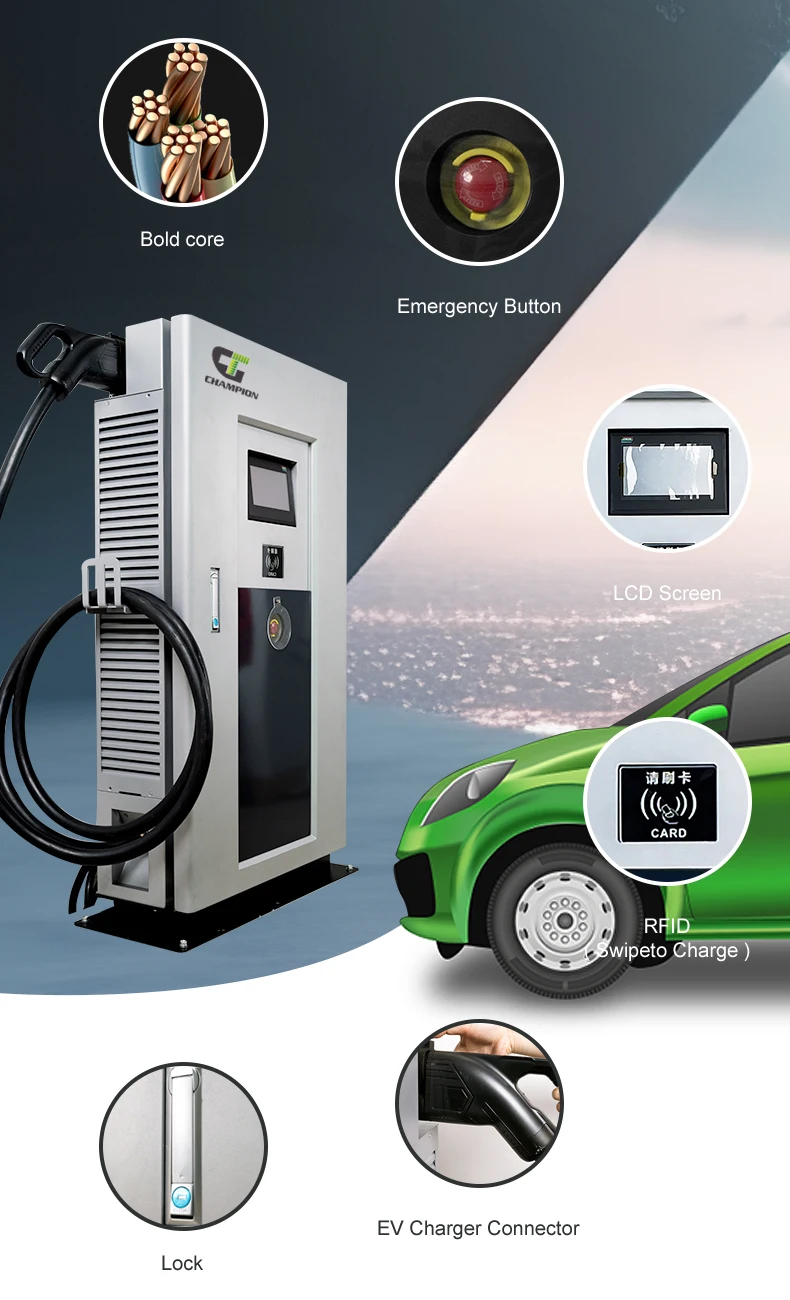 China New Ev Dc Charger Smart Controller 60kw Dc Ev Charger Electric ...