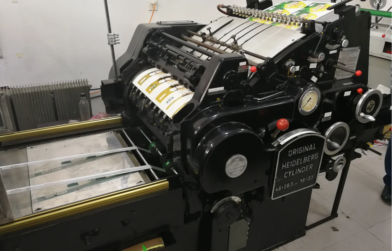 Post Printing Process Heidelberg Refitted Automatic Die Cutting Machine ...