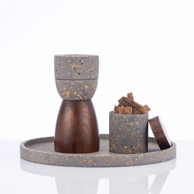 Aroma Incense Holder Terrazzo Pattern Bakhoor Burner Tray Set Luxury ...