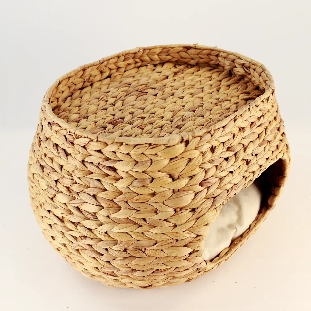 Water Hyacinth Pet Bed Storage Containers Classic Design Detachable Water Hyacinth Pet Bed Storage Containers Classic Design Detachable