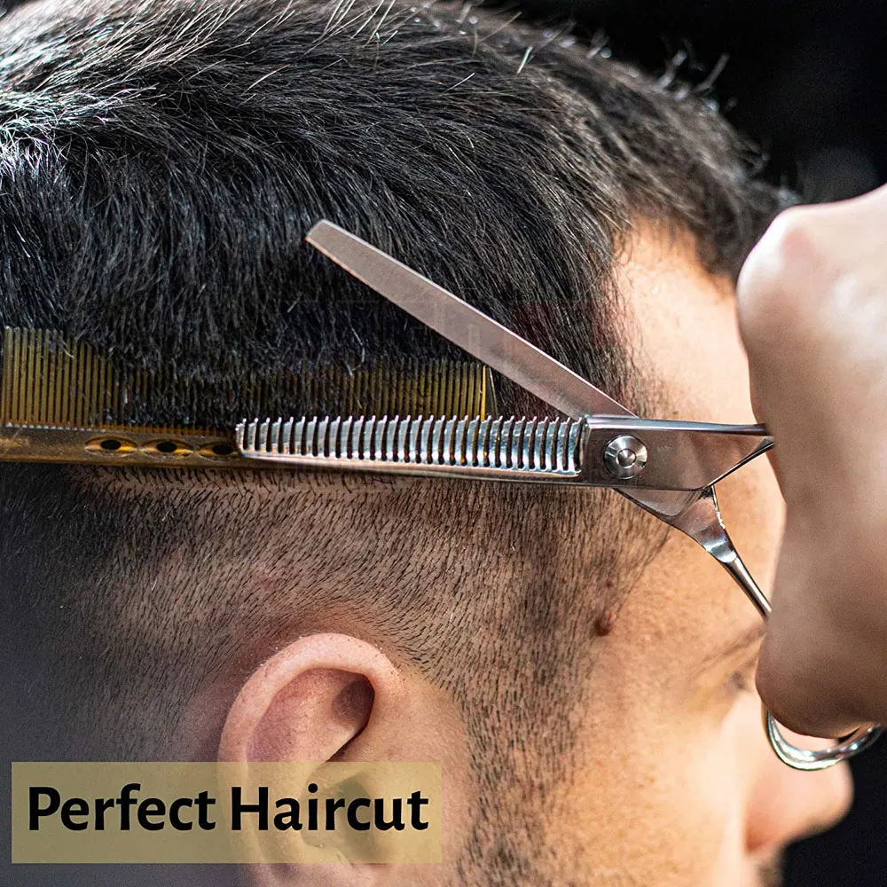 Professional One-Piece Stainless Steel Hair Cutting Thinning Scissors ...