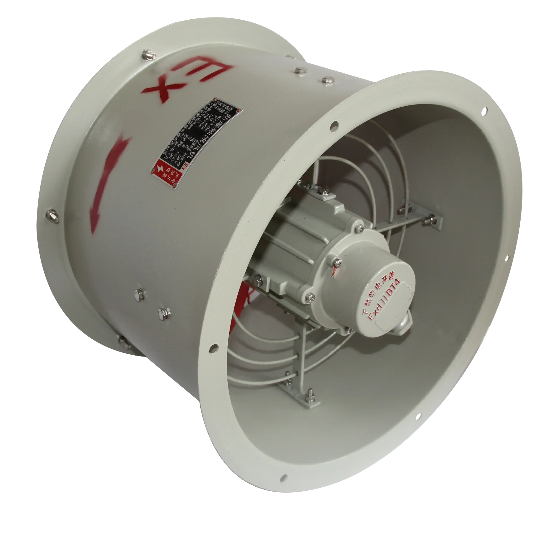 Explosion-proof Axial Fan ATEX Ventilation Axial Fan With Flexible Air ...