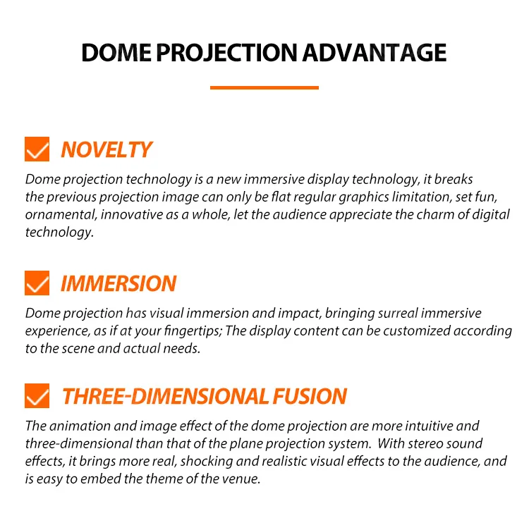 Customized Aluminum 360-Degree Dome Projection Theater