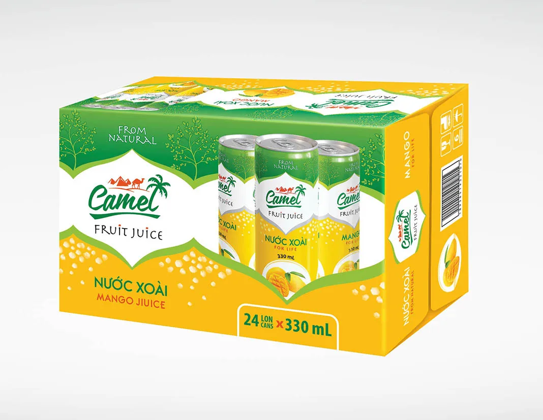Camel Fruit Juice Canned 330ml - Flavored Puree Variety
