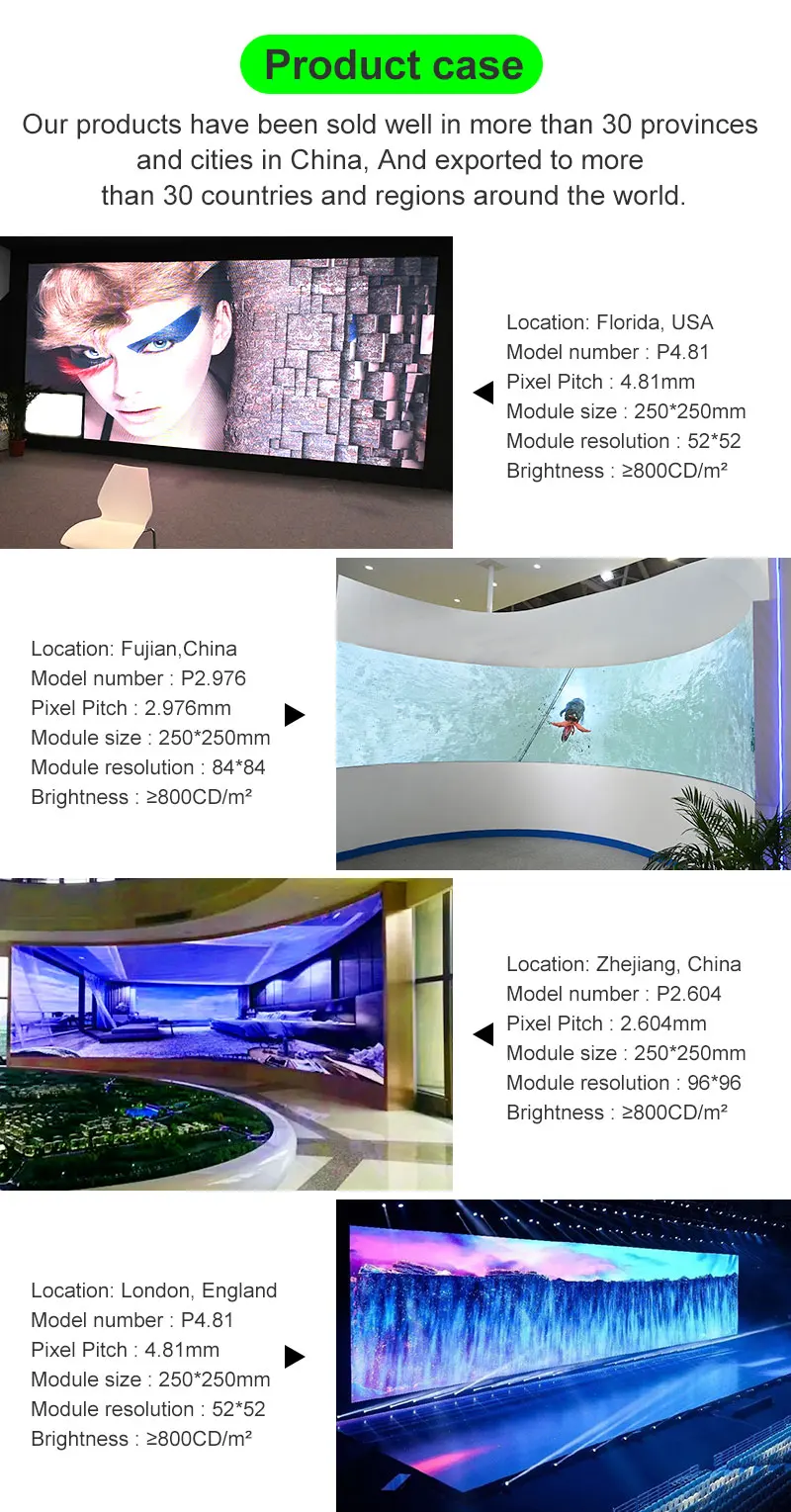 Giant Stage Background Led Display Wall 500x500mm Indoor And Outdoor P2.6 P2.9 P3.91 P4.81 ...