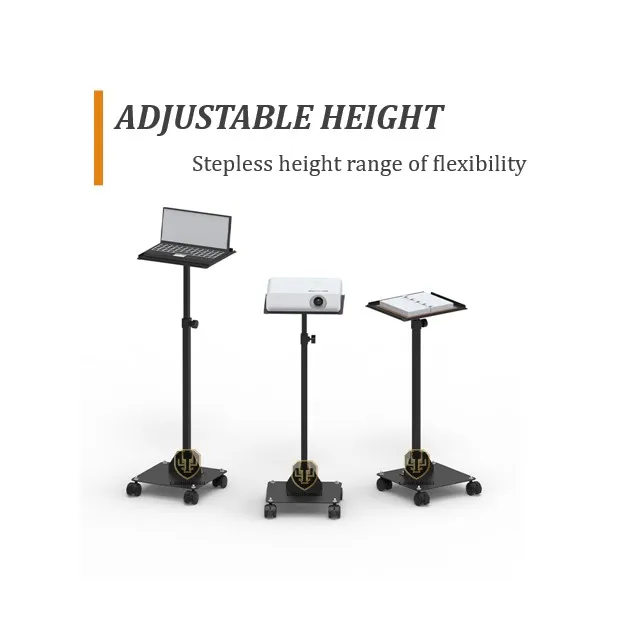Universal Mobile Rolling Adjustable Laptop Projector Stand Cart ...