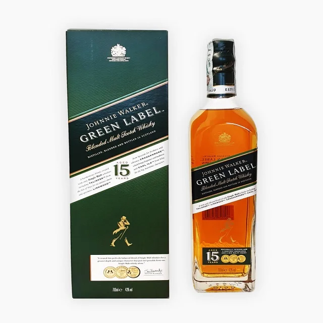Johnnie Walker Green Label 15 Years Old 43% Vol. 0 7l In Giftbox - Buy ...
