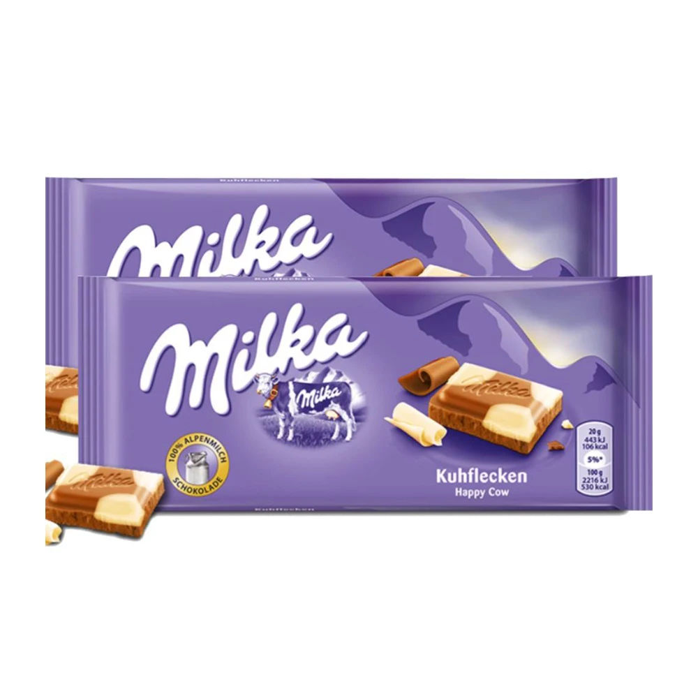 Milka Chocolate Alpine Milk 24 X 100g Bar,Melting Milka Alpine Milk Bar ...
