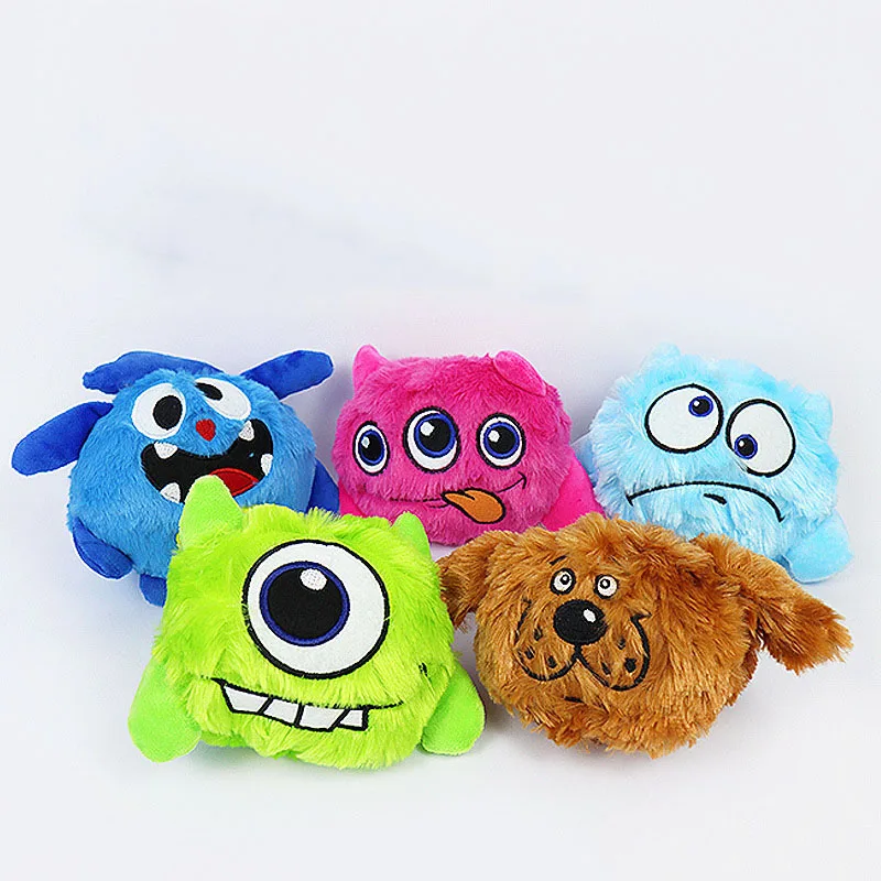 Interactive Dog Toys Bouncing Giggle Shaking Ball Plush Toy Electronic ...