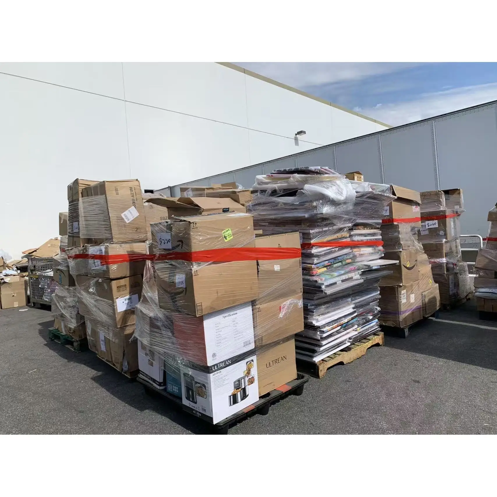 Mixed Pallet Single Faced Euro EPAL Plastic Wood Pallets Industrial ...